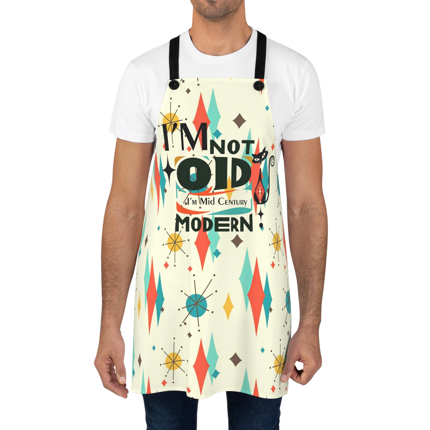 Mid Century Modern Apron Gift, Kitschy Fun Apron Gift, I'm Not Old, I'm ...