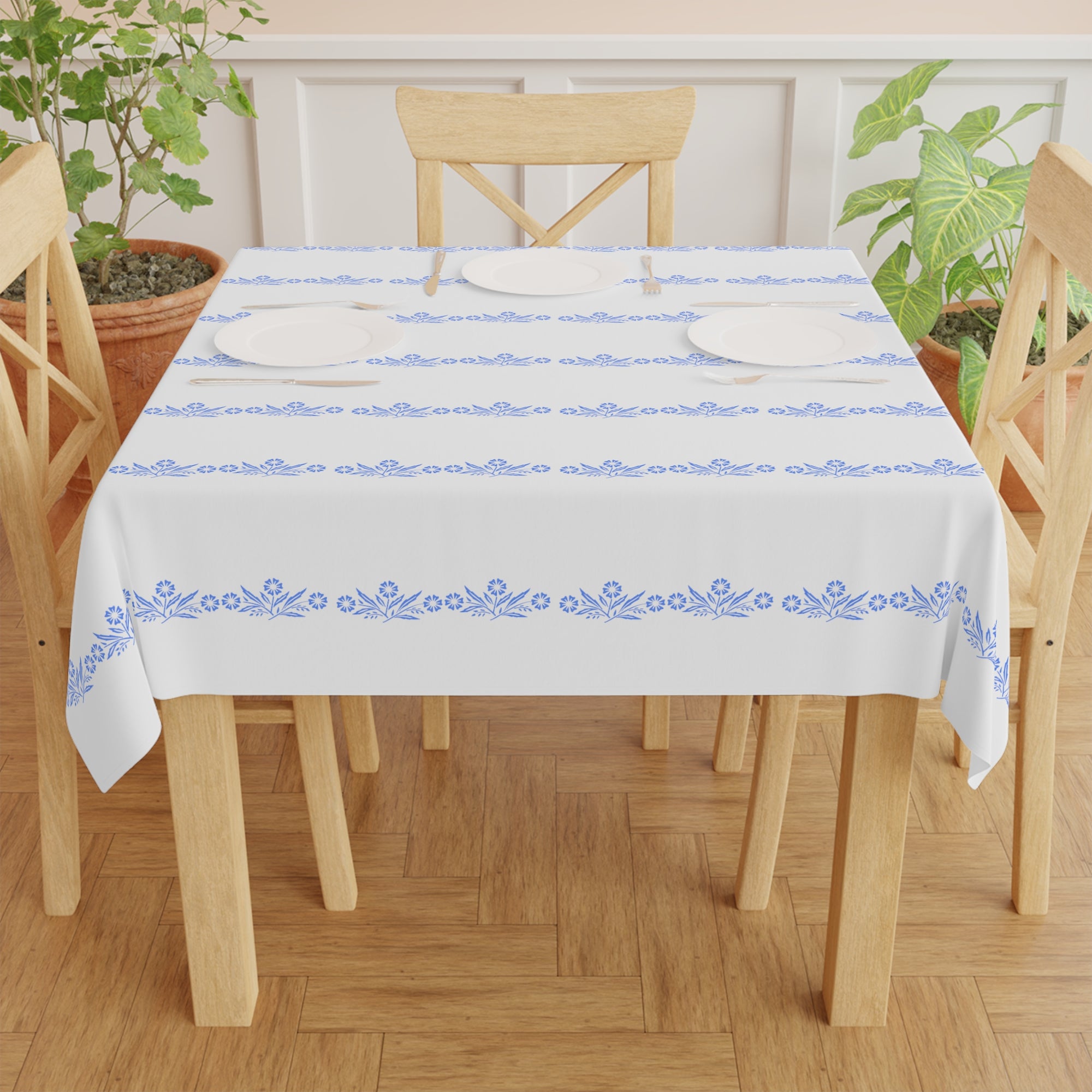 Pyrex Corning Blue Cornflower Mod 50s Tablecloth - 8030201807003 – Mid ...