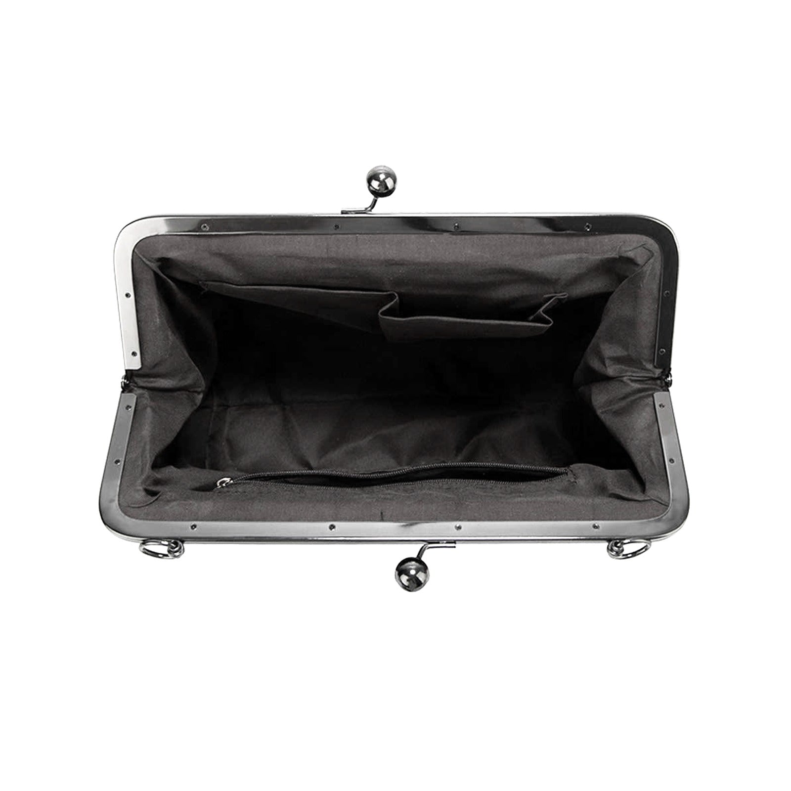 Mid Century Modern Atomic Space Age Gray Kisslock Crossbody Purse ...