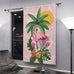 Pink Flamingo, Mid Mod 50's Tropical Tiki Window Curtains (1 Piece ...