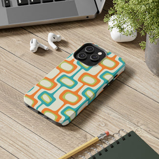 Mid Century Modern Groovy Googie Design, Colorful Smart Phone Touch ...