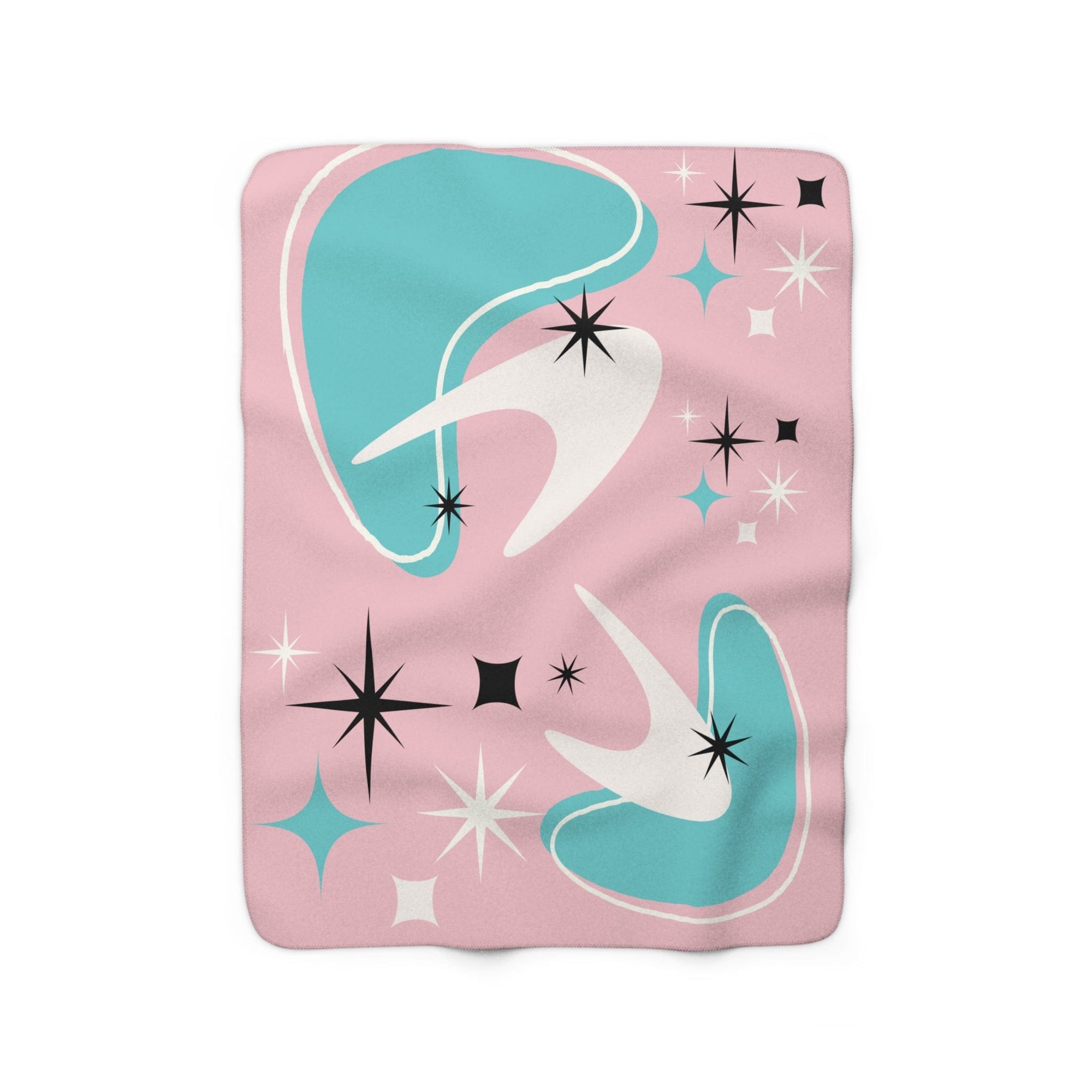 Mid Century Modern Designs, Atomic 50's Pink, Aqua, White Boomerang And ...