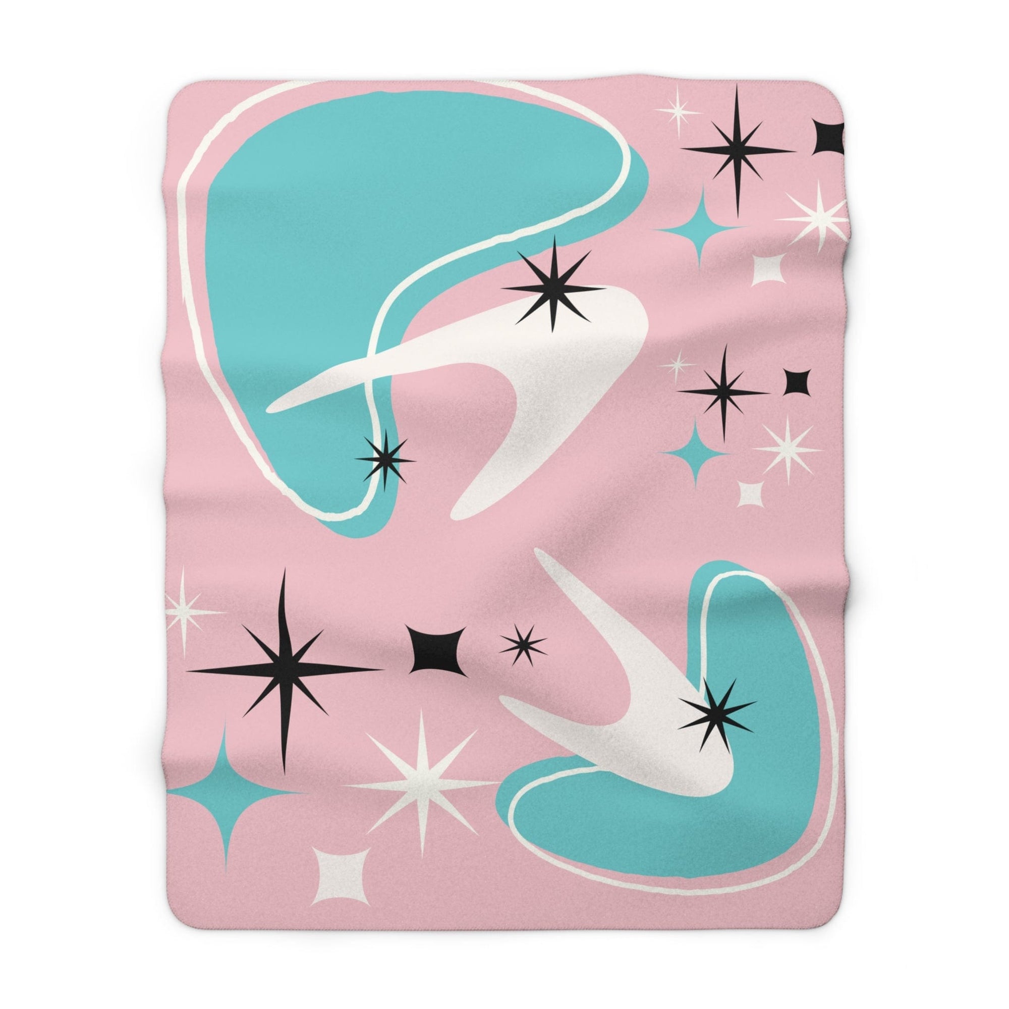 Mid Century Modern Designs, Atomic 50's Pink, Aqua, White Boomerang And ...
