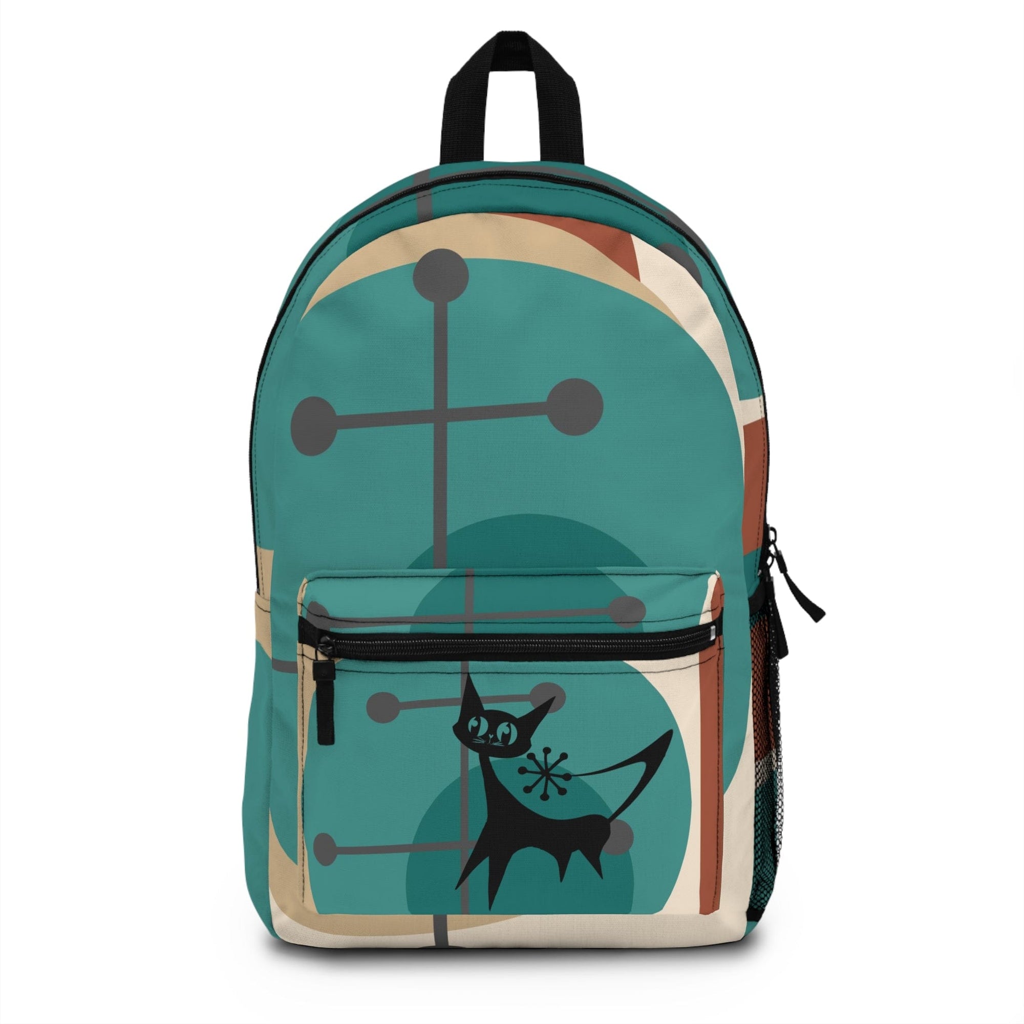 Atomic Cat, Mid Century Modern Retro Travel, School, Office Backpack ...