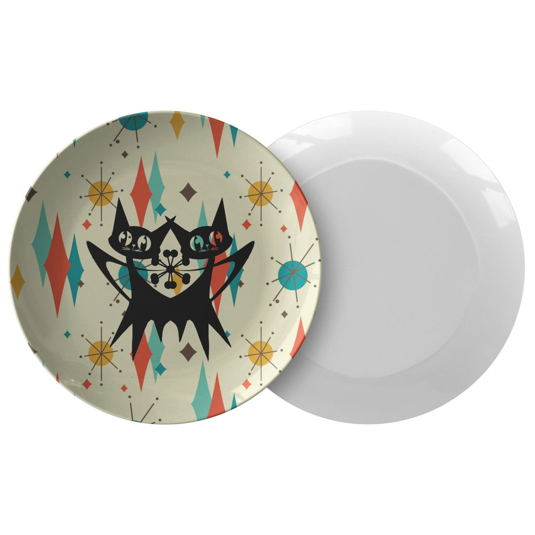 Atomic Cats, Kitschy Retro Kitchenware, Mid Century Modern Dinner ...