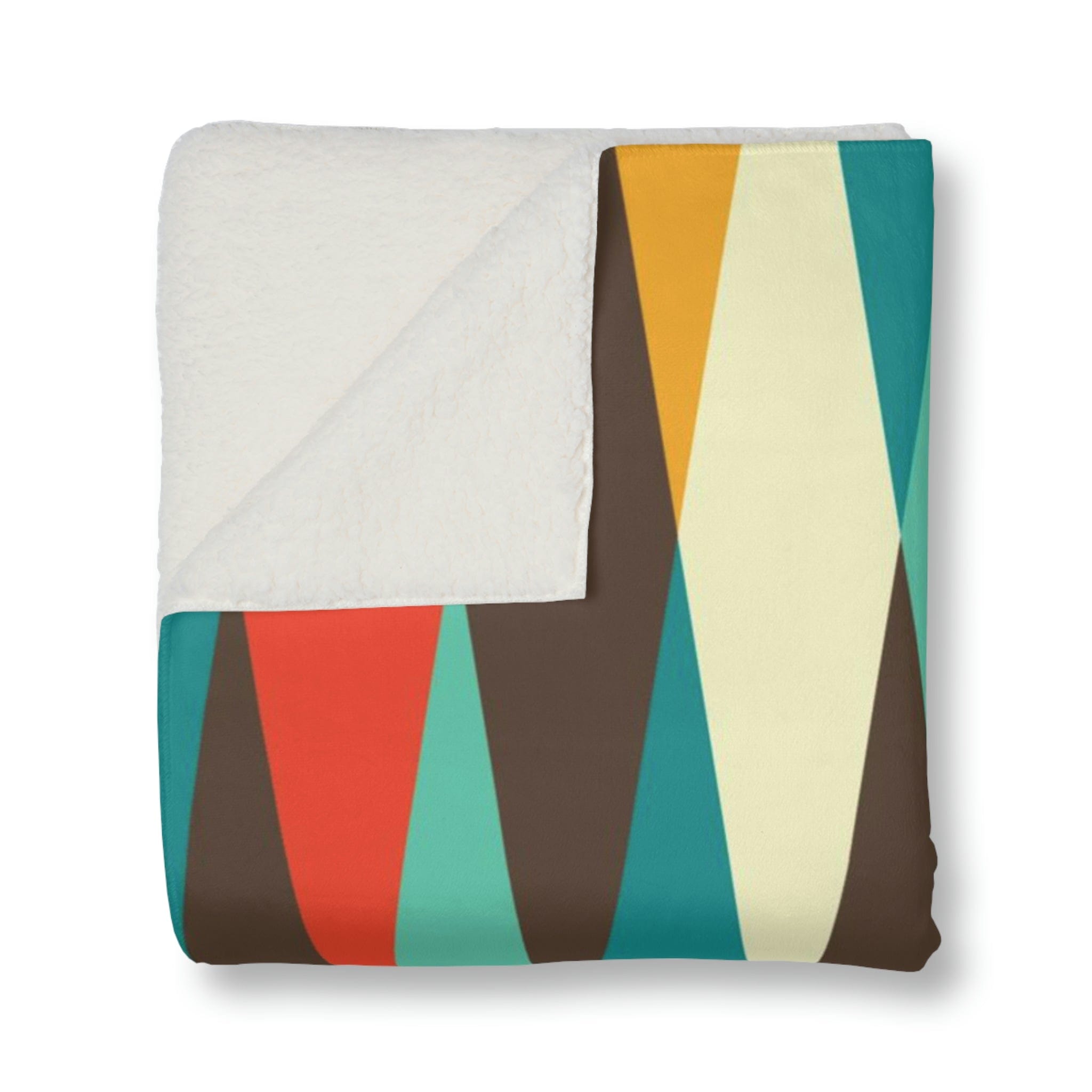 Mid Century Modern, Geometric, Retro, Mod, Teal Blue, Mustard Yellow ...