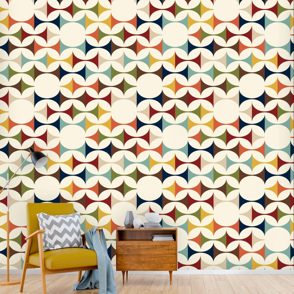 Mid Century Modern Wallpaper Peel and Stick Wall Paper Murals – Mid ...